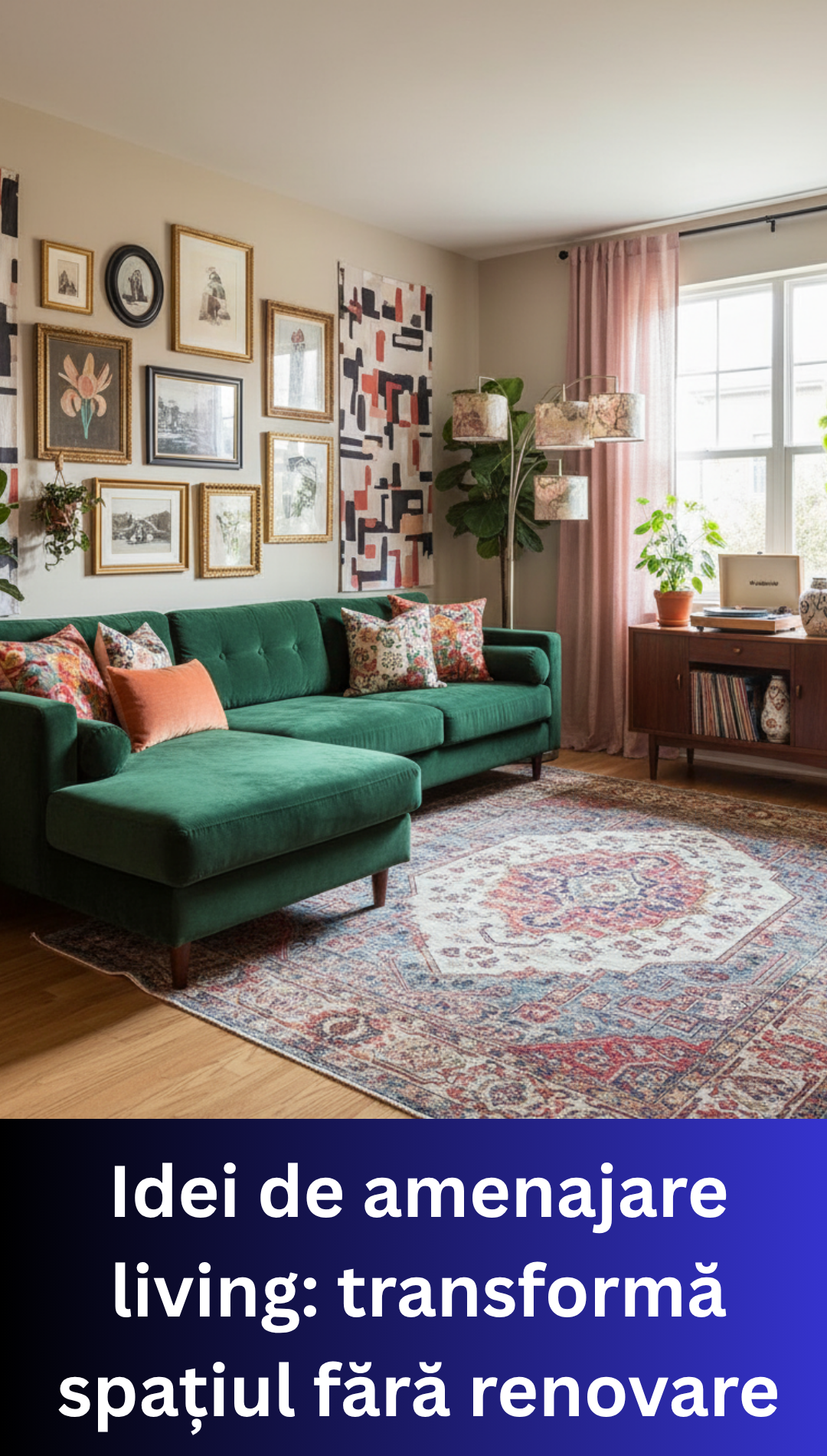 Idei de amenajare living: transformă spațiul fără renovare completă